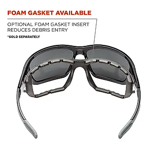 Ergodyne Skullerz Baldr Safety Glasses- Black Frame, Yellow Lens