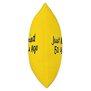 Happy 50th Wedding Golden Anniversary Gifts Store 50th Wedding Anniversary Just Married 50 Years Ago Throw Pillow, 16x16, Multicolor