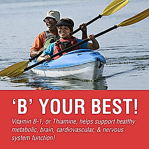 SOLARAY Vitamin B-1 100 mg | Healthy Energy Metabolism, Skin, Brain, Heart & Nervous System Support | 100 VegCaps