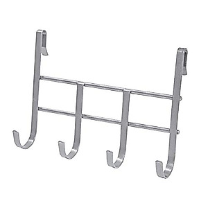 Greenway 4-Tier Mobile w/Side Hooks Storage Cart, Silver