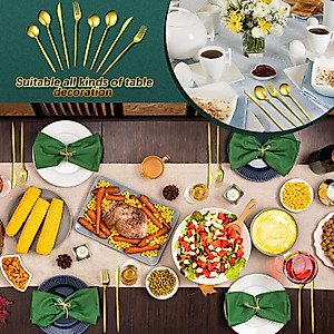 Yaomiao 400 Pcs Gold Silverware Set with Knives Spoons and Forks Portable Stainless Steel Flatware Set Reusable Gold Utensils Set Dishwasher Safe Gold Cutlery Set for Kitchen Restaurant Service