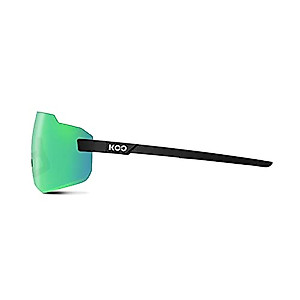 KOO Supernova Sunglasses I 100% UV Protection, Multi-Sport, Running & Cycling Performance Sunglasses - Black Matt Green