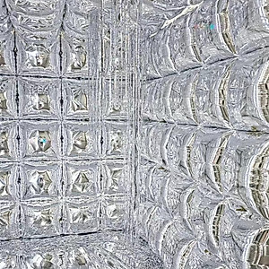 Orgnafey Square Foil Metallic Silver Balloons Wall Tunnel Flat Double Sided Mylar Chrome Silver Balloon Arch Garland Kit Christmas Wedding Graduation Engagement Disco Party Background Decorations