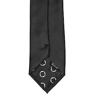 tiemart Pretied Zipper Ties Easy On Zip Up (20 Inch, Black)