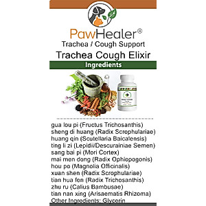Trachea Cough Elixir - 2 fl oz - for Cats & Dogs (Picky Eaters) - Dry Hacking Cough