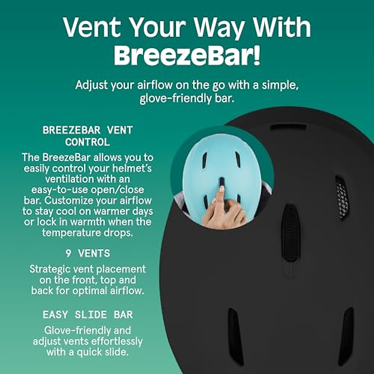 Retrospec Zephyr Ski Helmet - Snowboard Helmet for Adults & Youth- Adjustable Fit Snow Helmet with Protective Shell, and Breathable Vents for Men, Women, Boys and Girls