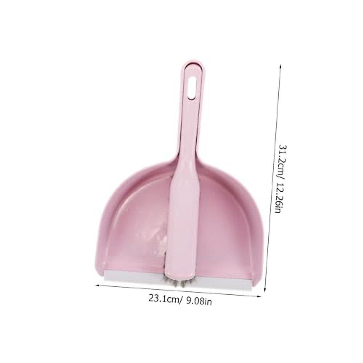 MOLUCKFU 1 Set Mini Dustpan Brush Straw Broom Table Brooms Dustpan Broom and Dustpan Desktop Brooms and Desktop Dust Pan Mini Dust Pan Garbage Desk Cleaning Dustpan Small Dustpan Pp Pink