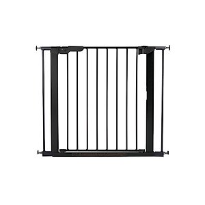 BabyDan Premier True Pressure Fit 28.9-36.7 Inch Doorway Stairway Safety Baby Gate, Black