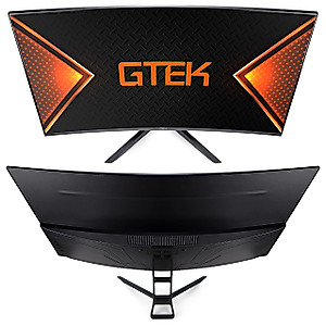 GTEK 165Hz 2K Gaming Monitor, 27 Inch Frameless Display QHD 2560 x 1440P, Curved 1800R, VA 1ms MPRT, Supports 144Hz HDR, FreeSync, DisplayPort/HDMI 2.0, VESA - Q2765VC