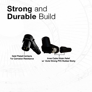 COLUBER CABLE Right Angle XLR Male to Right Angle 1/4" TRS - 0.5 Feet - Red - Pro 3-Pin Microphone Connector for Powered Speakers, Audio Interface or Mixer for Live Performance & Recording