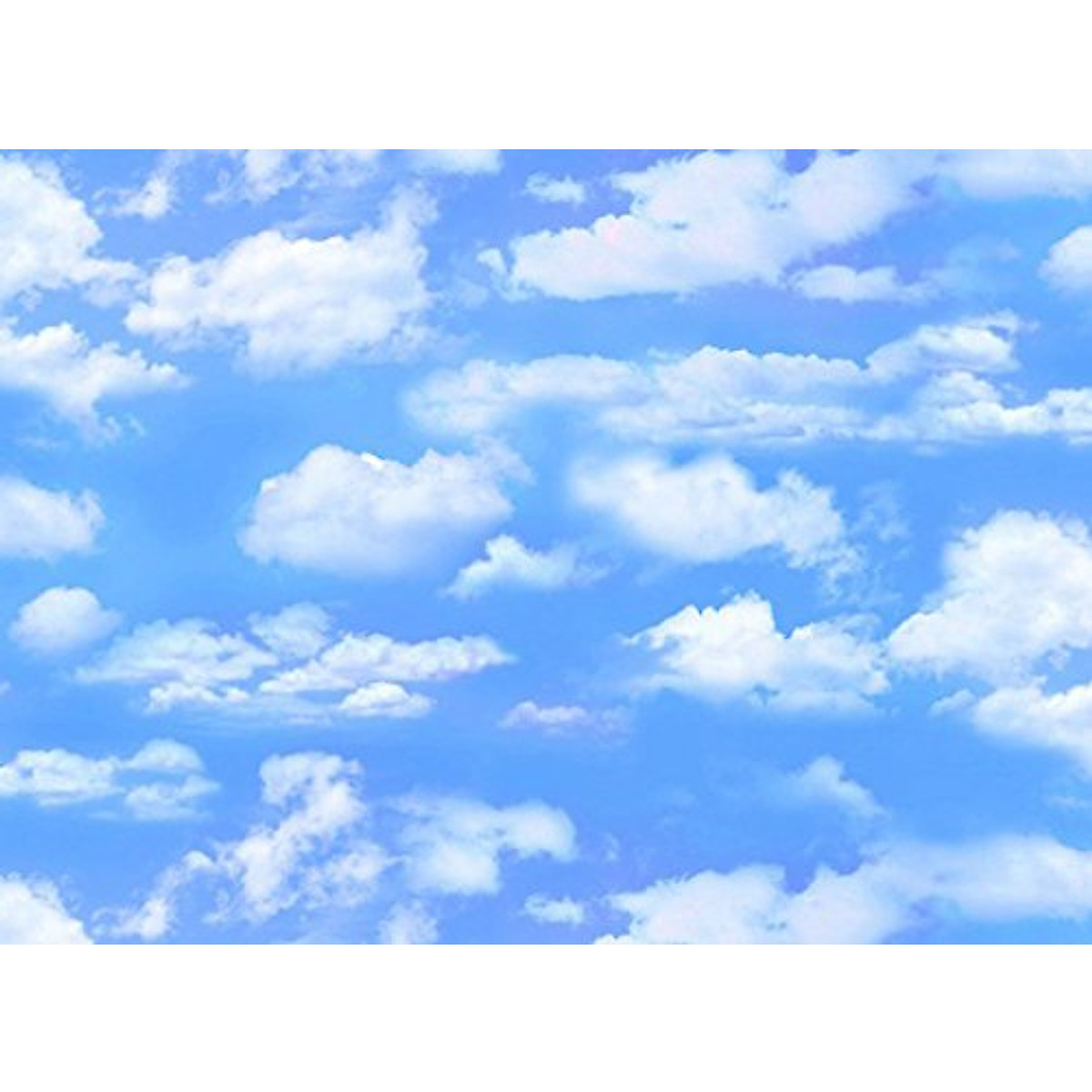 Blue Skies, Billowy Clouds, Landscape Medley, Elizabeth's Studio 505 Light Blue, by The Yard