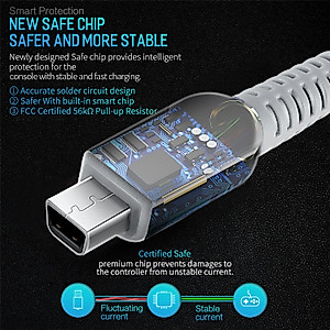 SENBOMA 3DS Charger Cable - 4.9FT OEM Original Replacement Power Charging Cord for New 3DS XL New 3DS 3DS XL New 2DS XL New 2DS 2DS XL 2DS DSi DSi XL (Bulk Packaging) (2)