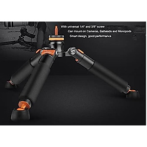 Bestshoot Desktop Mini Tripod Load 3KG Universal 3 Legs Monopod Base Stand Unipod Support Compatible with Canon 60D 60D 5D Nikon D90 Sony A58 A7RII DSLR Cameras Video Micro Shooting