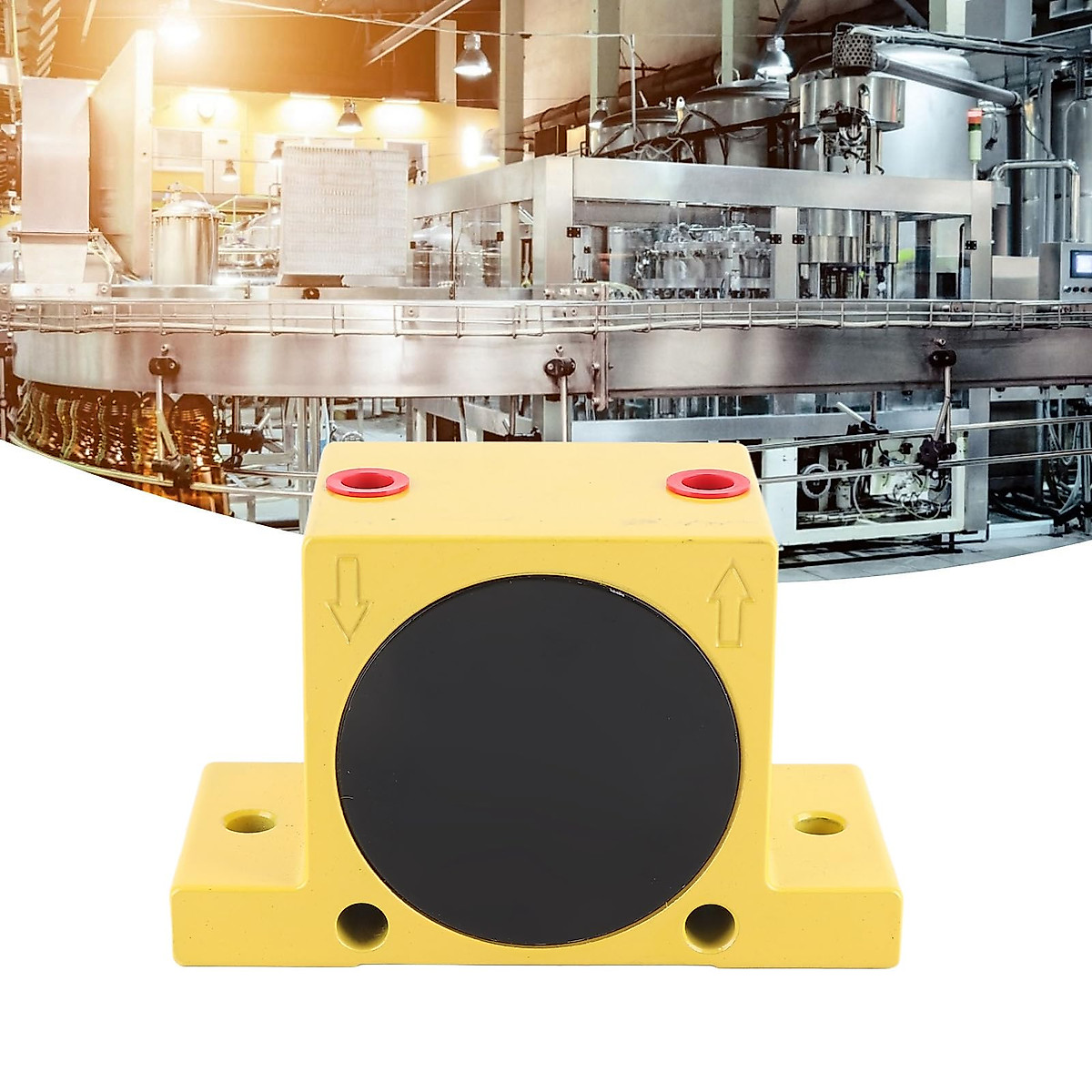 1/4in Pneumatic Vibrator, Silent Air Turbine Vibrator, Industrial Pneumatic Turbine Vibrator Eccentric Rotation Oscillator for Sandblaster Cabinet Vibrating Platforms