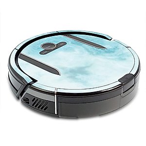 MightySkins Skin Compatible with Shark Ion Robot R85 Vacuum Minimal Cover - Blue Marble | Protective, Durable, and Unique Vinyl wrap Cover | Easy to Apply, Remove, and Change Styles | Made in The USA