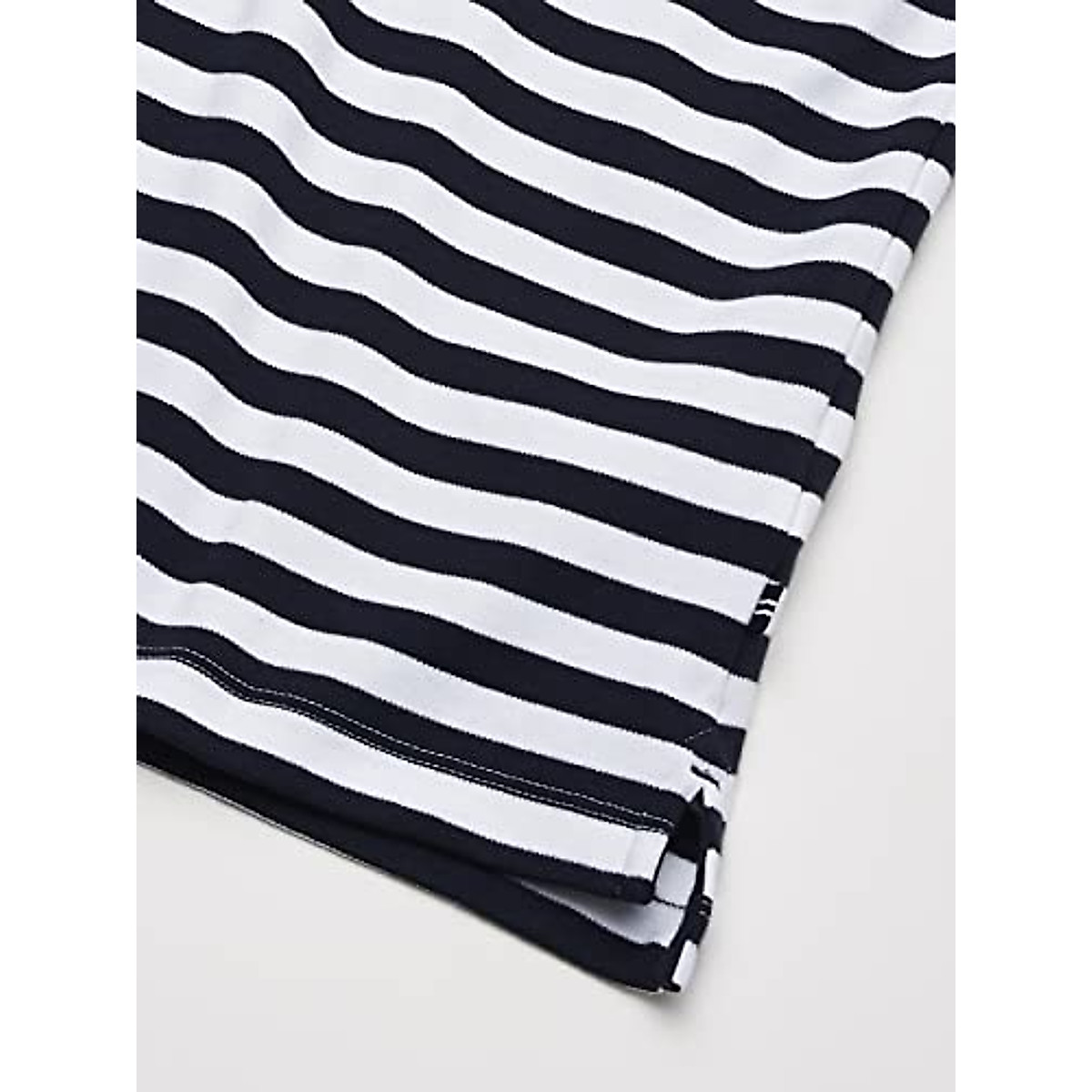 Nautica Men's Classic Fit 100% Cotton Soft Short Sleeve Stripe Polo Shirt, Bright White, X-Large