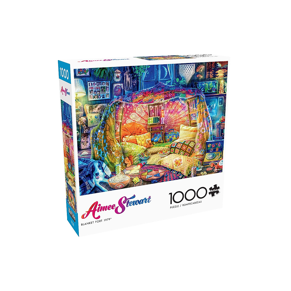 Buffalo Games - Aimee Stewart - Blanket Fort 1979-1000 Piece Jigsaw Puzzle for Adults Challenging Puzzle Perfect for Game Nights - Finished Puzzle Size is 26.75 x 19.75