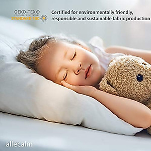 allecalm Fitted Waterproof Mattress Protector King Size Premium 14-18 Inch Waterproof Mattress Cover Protectors for Bed, Dorm Room, Cotton, Breathable, Noiseless, Washable, Soft