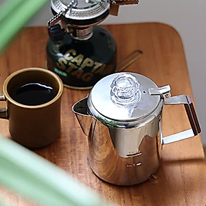 Captain Stag M-1225 18-8 Stainless Steel Percolator 3 Cup