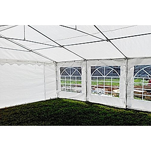 American Phoenix 20x20 Party Tent Heavy Duty Large White Roof Commercial Fair Car Shelter Wedding Events Canopy Tent - (White, 20x20)