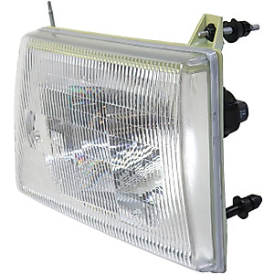 Evan Fischer Headlight Set Compatible with 1992-1996 Ford E-350 Econoline Club Wagon 1996 Super Duty Left Driver and Right Passenger Side Halogen With bulb(s)