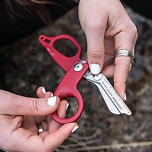 LEATHERMAN, Raptor Response Emergency Shears with Ring Cutter and Oxygen Tank Wrench, Made in the USA, Crimson