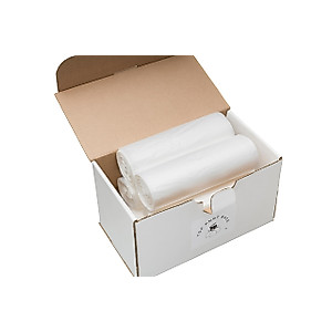 Top Knot Bags 45 Gallon Garbage Trash Bag 40X48" Clear 150 Count Can Liner Bulk 40 Gallon 41 Gallon 42 Gallon 44 Gallon Made in USA