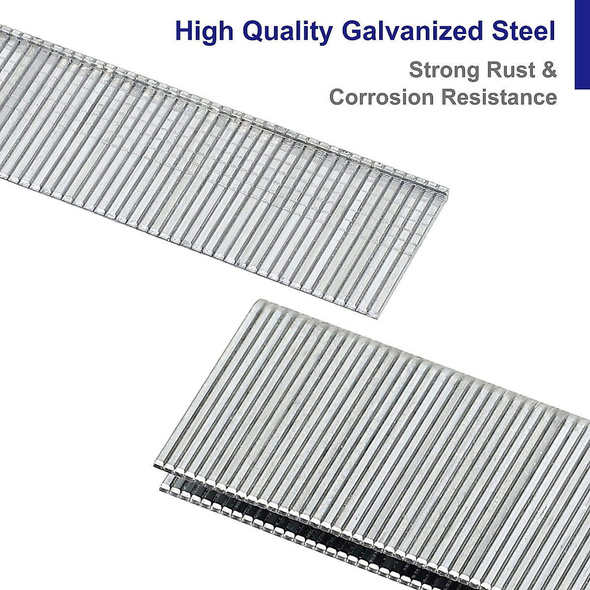 HW HAMWOO 18 Gauge 1800PCS,1/4" Narrow Crown Staples (1/2"- 400; 3/4"- 400; 1"- 400) and Brad Nails (5/8"-300,3/4"-300), Suitable for Most Brand of 18 Gauge Stapler