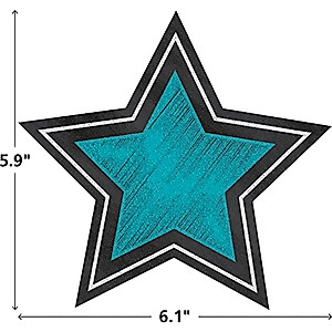 Teacher Created Resources Chalkboard Brights Stars Accents (TCR3550)