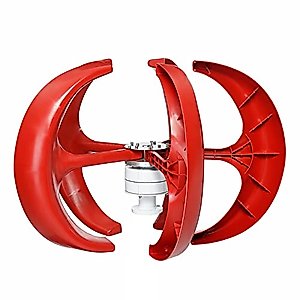 HENGJINGTR 3000W High Efficiency Wind Turbine Generator with Wind MPPT Controller 12V /24V Household Small Vertical Lantern Wind Generator for Hybrid Wind Solar System,12v
