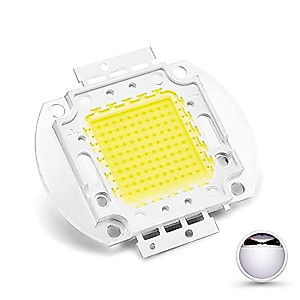 CHANZON High Power Led Chip 100W White (6000K - 6500K / 3000mA / DC 30V - 34V / 100 Watt) Super Bright Intensity SMD COB Light Emitter Components Diode 100 W Bulb Lamp Beads DIY Lighting