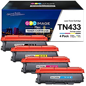 GPC Image Flex Compatible TN 433 TN433 Toner Replacement for Brother TN433 Toner Cartridges TN-433 TN431 Compatible with HL-L8360CDW MFC-L8900CDW HL-L8360CDWT HL-L8260CDW MFCL8610CDW Printer (4 Pack)