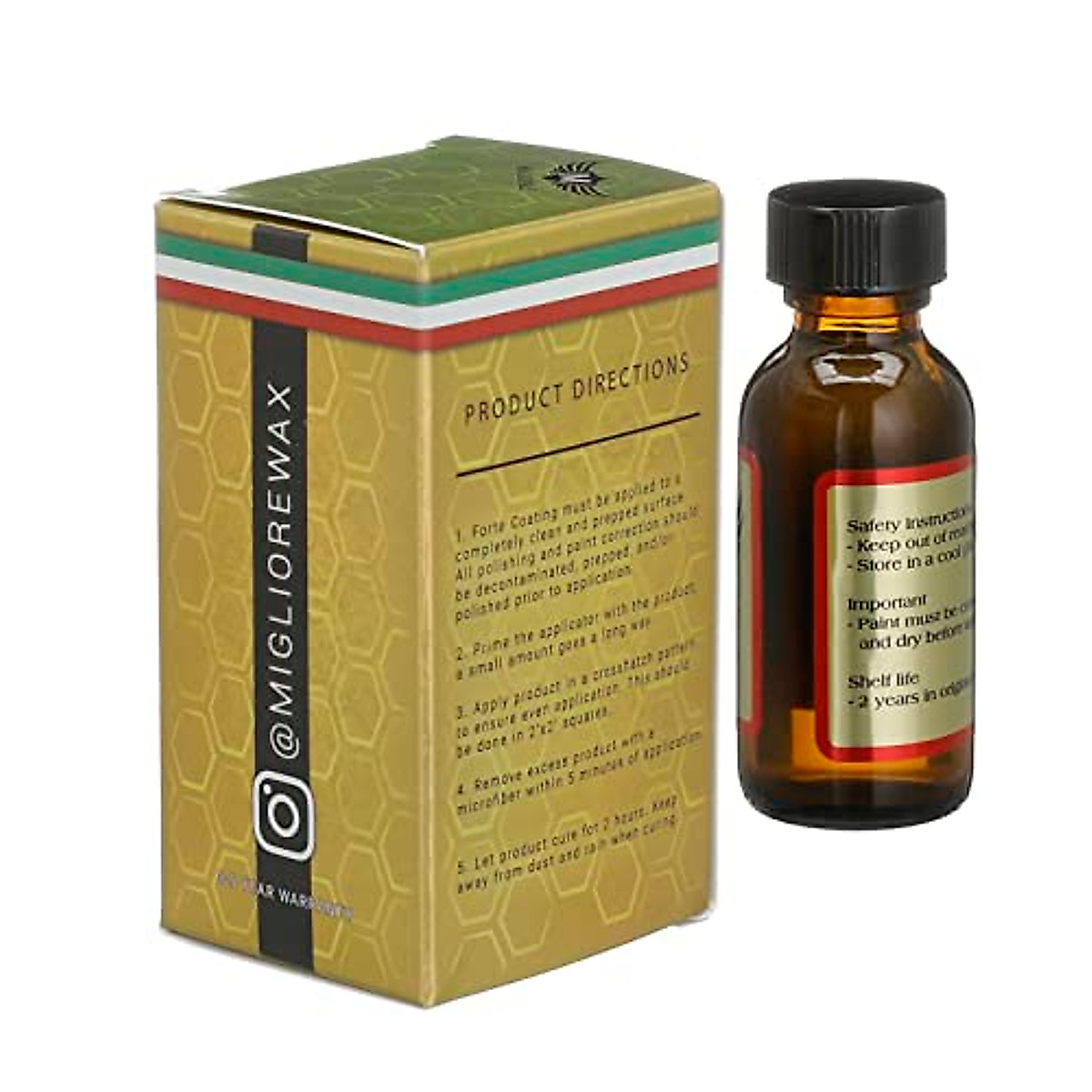 Migliore Forte Coating: 9H High Strength Premium Graphene Coating │5+ Years of Protection │ Apply After Car Wash Clay Bar Buffer Polisher │ Auto Marine Boat Motorcycle