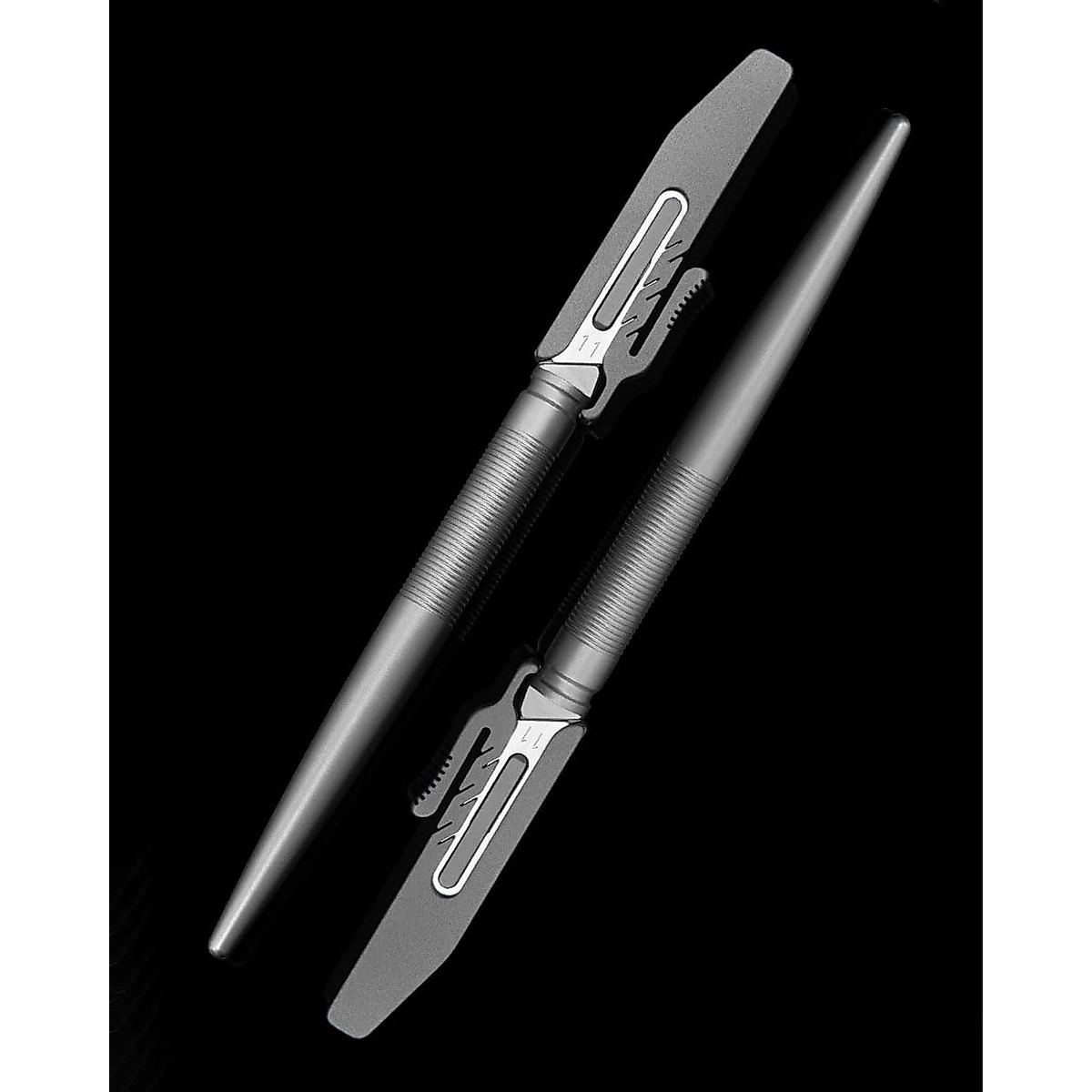 Tenchilon TS476 Small Slim Pocket Scalpel Knife, 10pcs #11 Replaceable Blades, 4.76 inches TC4 Titanium Handle