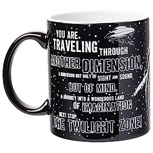 Silver Buffalo The Twilight Zone Logo Ceramic Mug, 20 Ounces