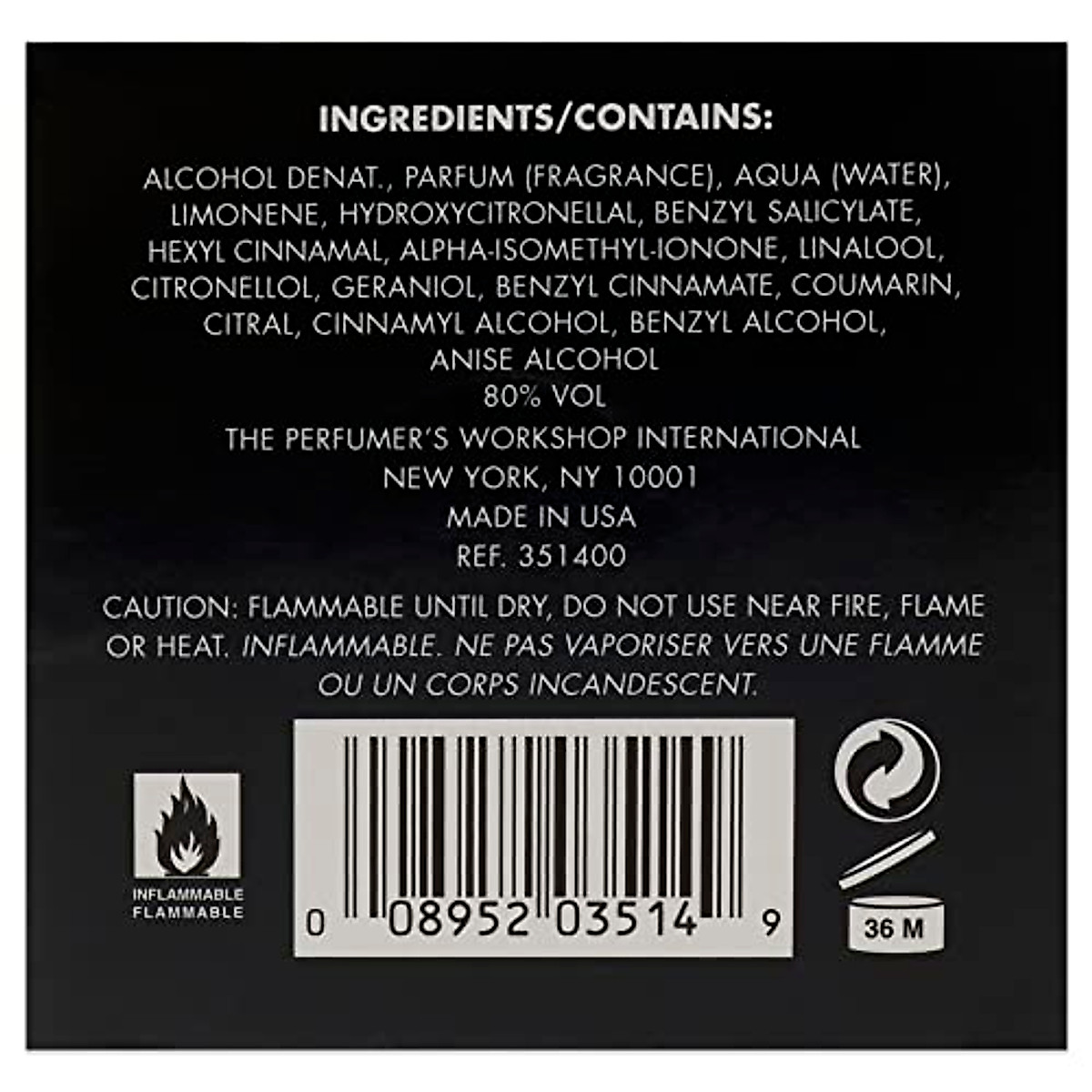 Samba by Perfumer's Workshop for Women - 3.3 Ounce EDT Spray