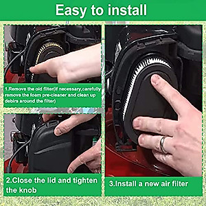 4Pack Air Filter 593260 798452 334404 Air Cleaner Cartridge Filter, Lawn Mower Air Cleaner Replacement Filters for 4247 5432 5432k 09P00 09P702 500EX 550EX 575EX 625EX 675EXI 725EXI Series Engine