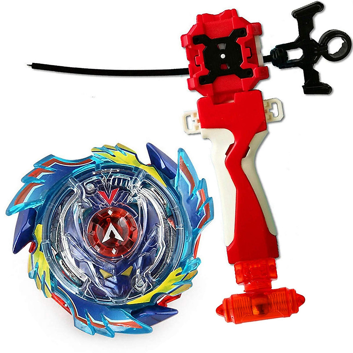 Battling Toys - Gaming Tops Gyro Spinning Brust Toy B-73 Genesis Valtryek Starter Set with LR Launcher & Weight Damper & Grip
