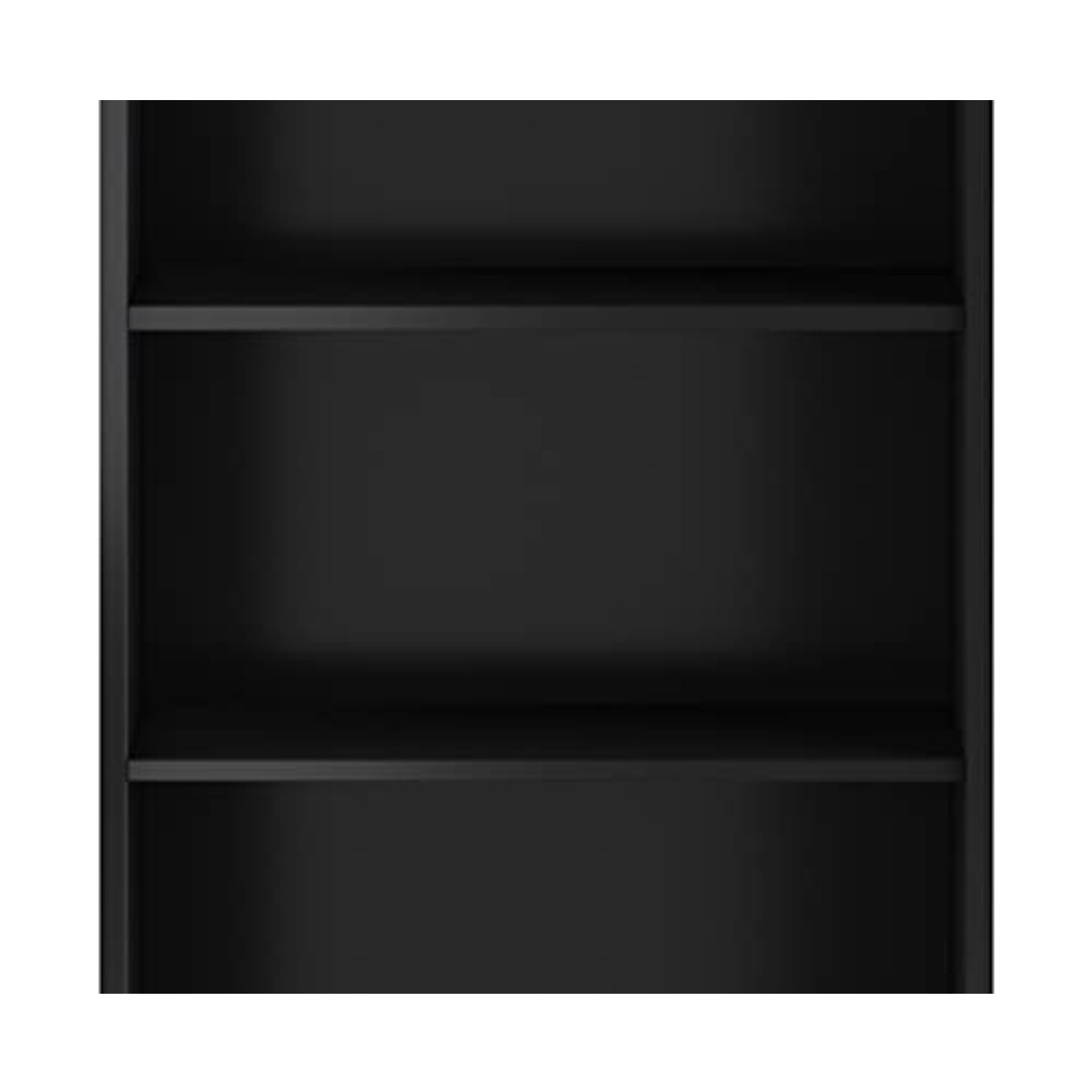 SIMPLIHOME Amherst SOLID WOOD 70 inch x 30 inch Transitional 5 Shelf Bookcase in Black with 5 Shelves, for the Living Room, Study and Office