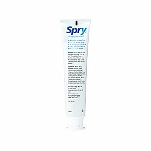 Spry Xylitol Toothpaste, Fluoride-Free, Natural Peppermint, Anti-Plaque and Tartar Control, 5 oz (2 Pack)