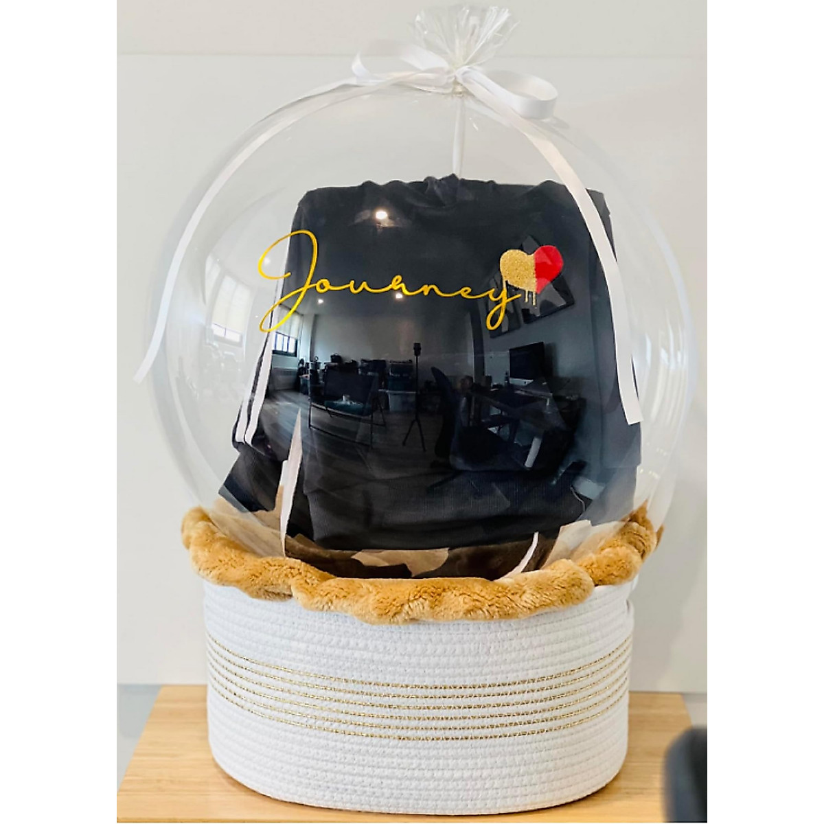 JoyMercado 25PCS Clear Balloons for Stuffing 22inch Wide Neck Large BoBo Balloons Wide Opening Fillable Bubble Balloons for Wedding Birthday Easter Baby Shower Christmas Party Decorations (25Packs)