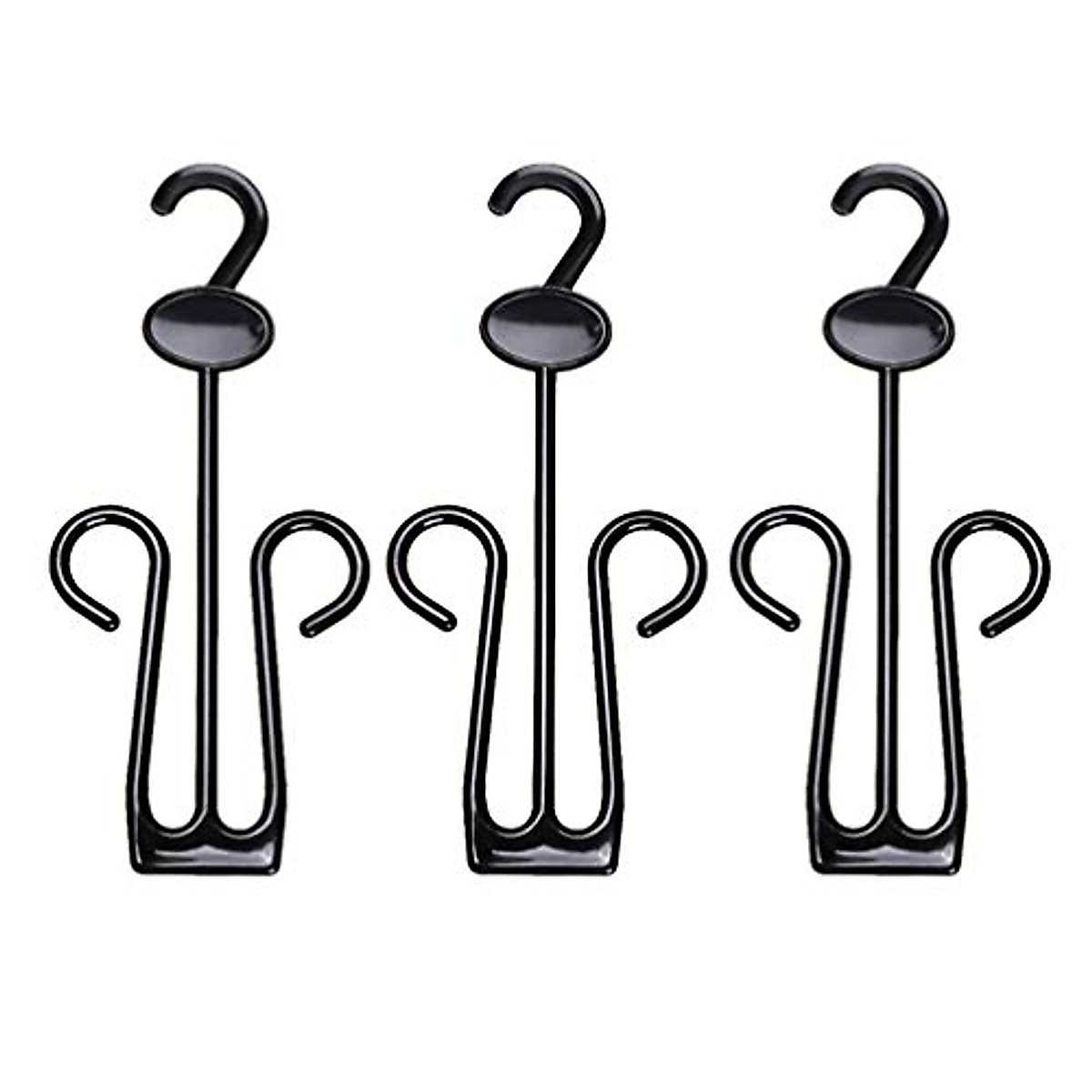 LIOOBO Pack of 15 Shoe Display Hook Shoes Drying Rack Plastic Shoes Hanger for Shop Home Supermarket Mall Black