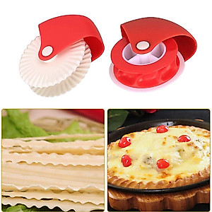 6 Pcs Pastry Wheel Decorator Cutter, Cookie Cutter Wheel Pizza Baking Beads Pie Crust Cutters, DIY Baking Cooking Tool