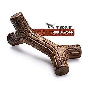 Benebone Maplestick Durable Dog Chew Toy for Aggressive Chewers, Real Maplewood, Made in USA, Medium
