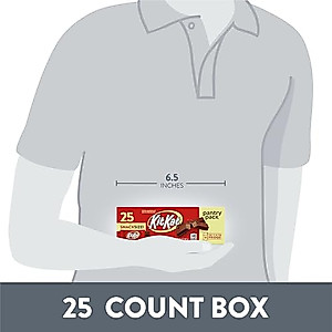 KIT KAT Milk Chocolate Wafer Snack Size, Candy Pantry Pack, 12.25 oz (25 Pieces)