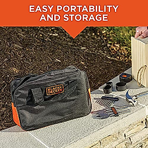 BLACK+DECKER 20V Max Drill & Home Tool Kit, 68 Piece (LDX120PK)