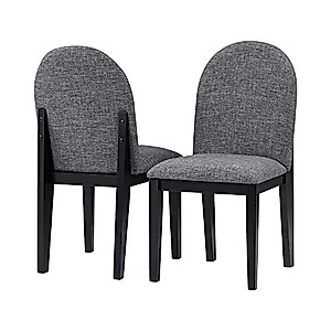 LIADTOP Se 6-Piece, Modern Style Faux Marble 4 Upholstered 1 Bench, Chairs for 6,Gray, Kitchen Dining Table Set