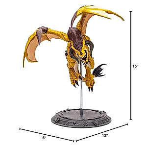 WORLD OF WARCRAFT McFarlane Toys Bronze Proto-Drake and Blue Highland Drake 2pk 1:12 Scale Posed Figures, Gold Label, Amazon Exclusive