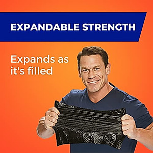 Hefty Ultra Strong Tall Kitchen Trash Bags, Blackout, Clean Burst, 13 Gallon, 110 Count