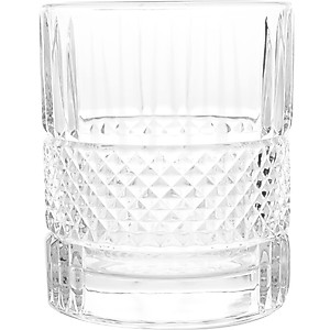 LEMONSODA Premium Double Rocks Vintage Whiskey Tumblers - Uniquely Designed Vintage Style Glass - Gifts for Whiskey Lovers/Men/Dads/Husbands (Set of 4)